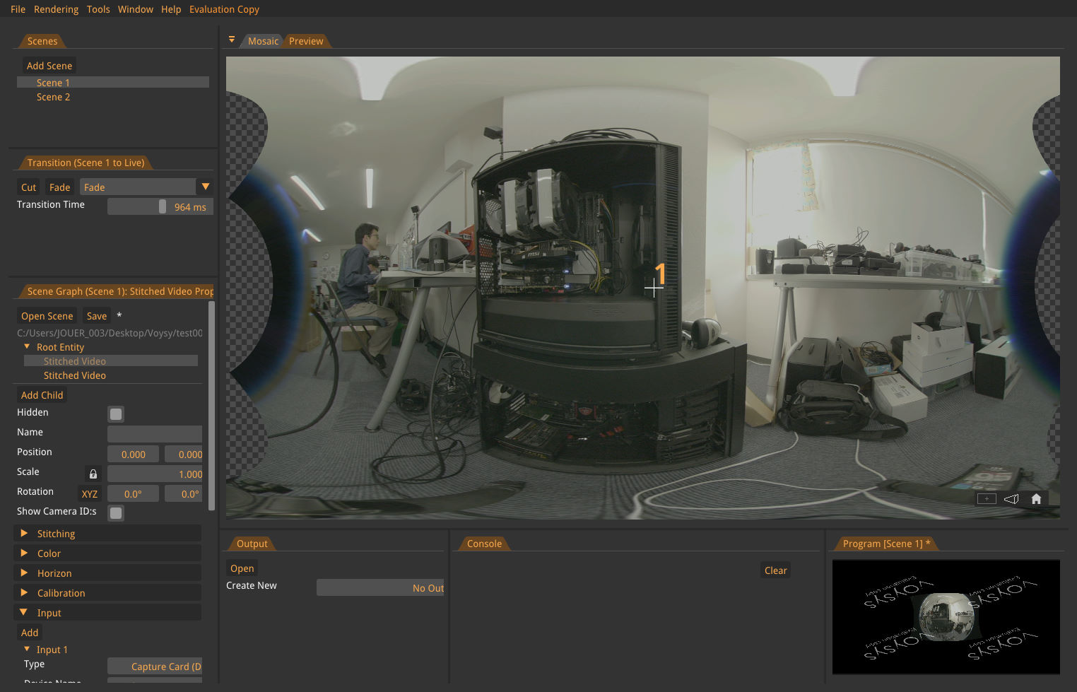 5.複数の360度カメラを切り替え：8K対応360度ライブ配信ソフト「VOYSYS VR Producer（Version 3.x）」の使い方～ シーン追加、スイッチング、フェード、設定方法 ...