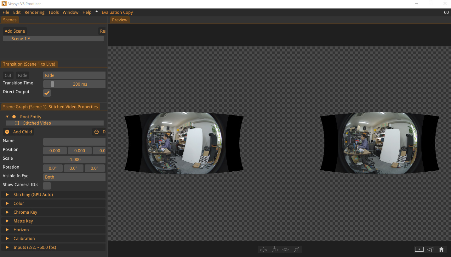 VOYSYSで2023年最新の8K3DVR180°ライブ配信（CG背景、CGエフェクト、クロマキー合成など）を実現：放送品質を実現する多機能なVRライブ配信ソフトウェアVoysys VR ...