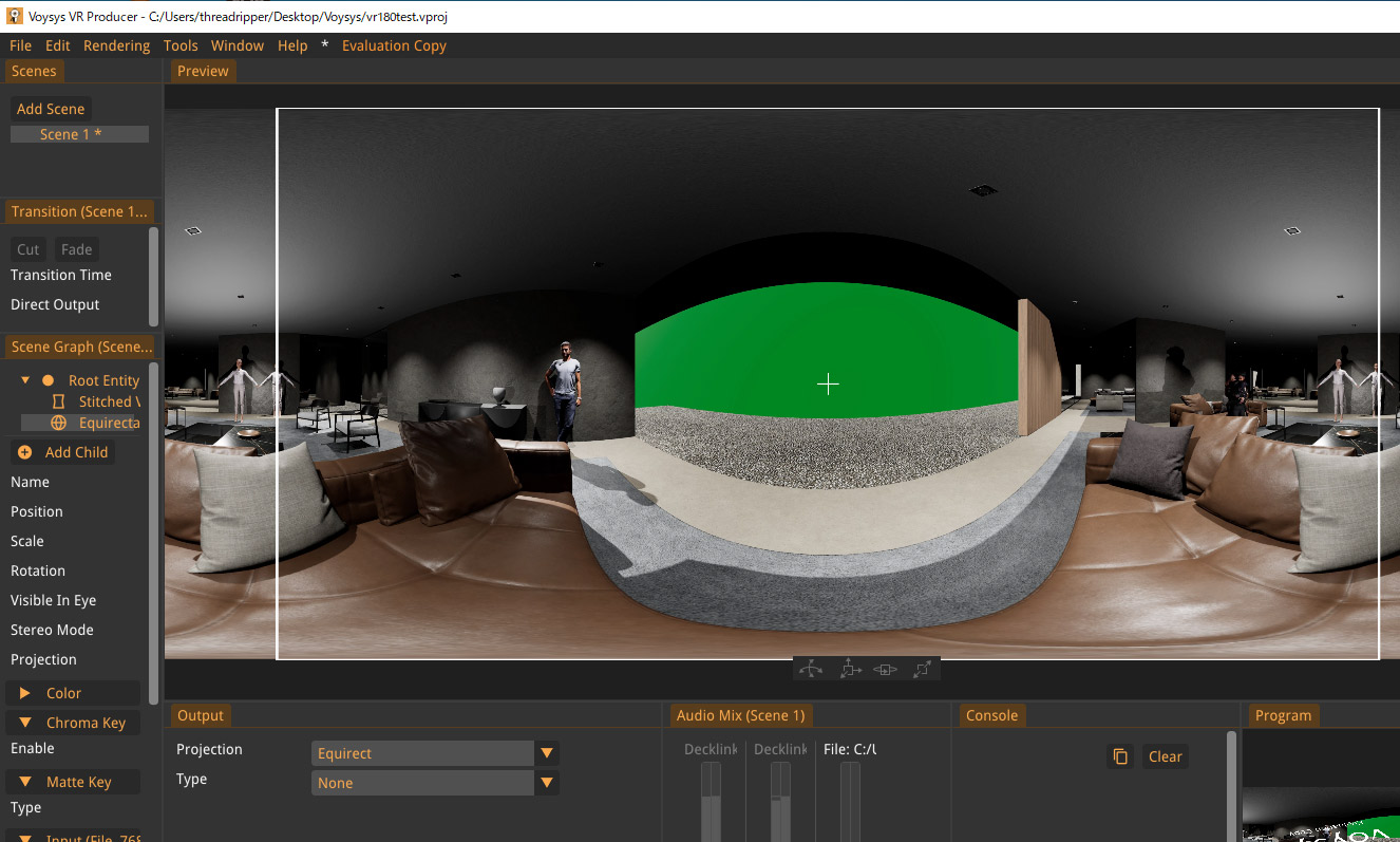 VOYSYSで2023年最新の8K3DVR180°ライブ配信（CG背景、CGエフェクト、クロマキー合成など）を実現：放送品質を実現する多機能なVRライブ配信ソフトウェアVoysys VR ...